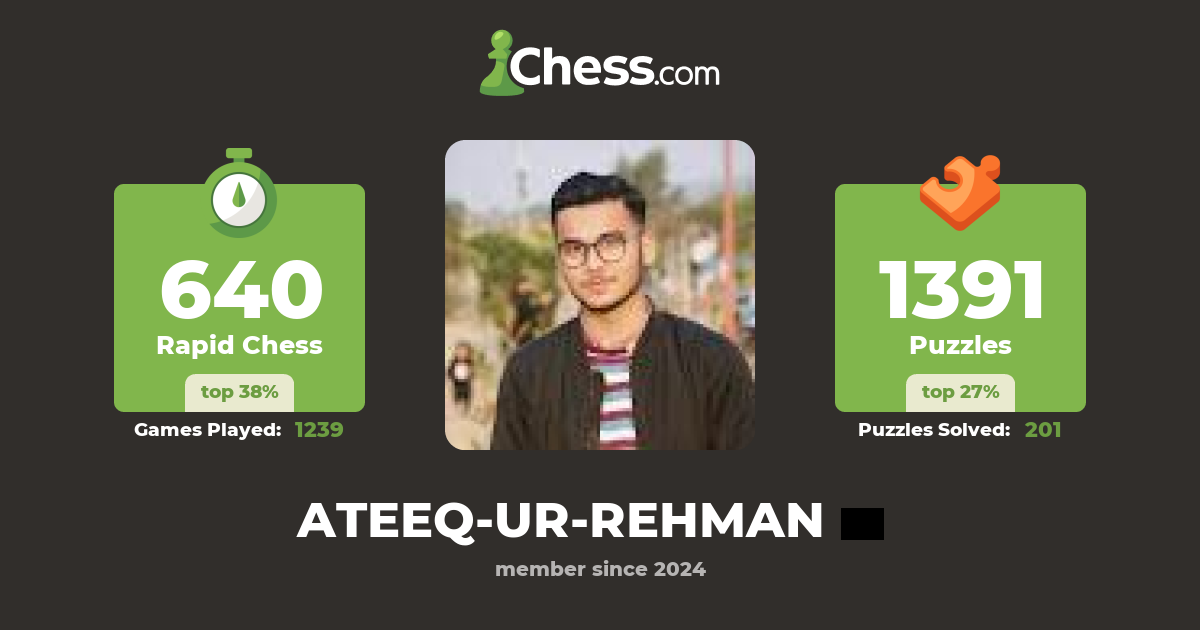 Ateeq Ur Rehman (ATEEQ-UR-REHMAN) - Chess Profile - Chess.com