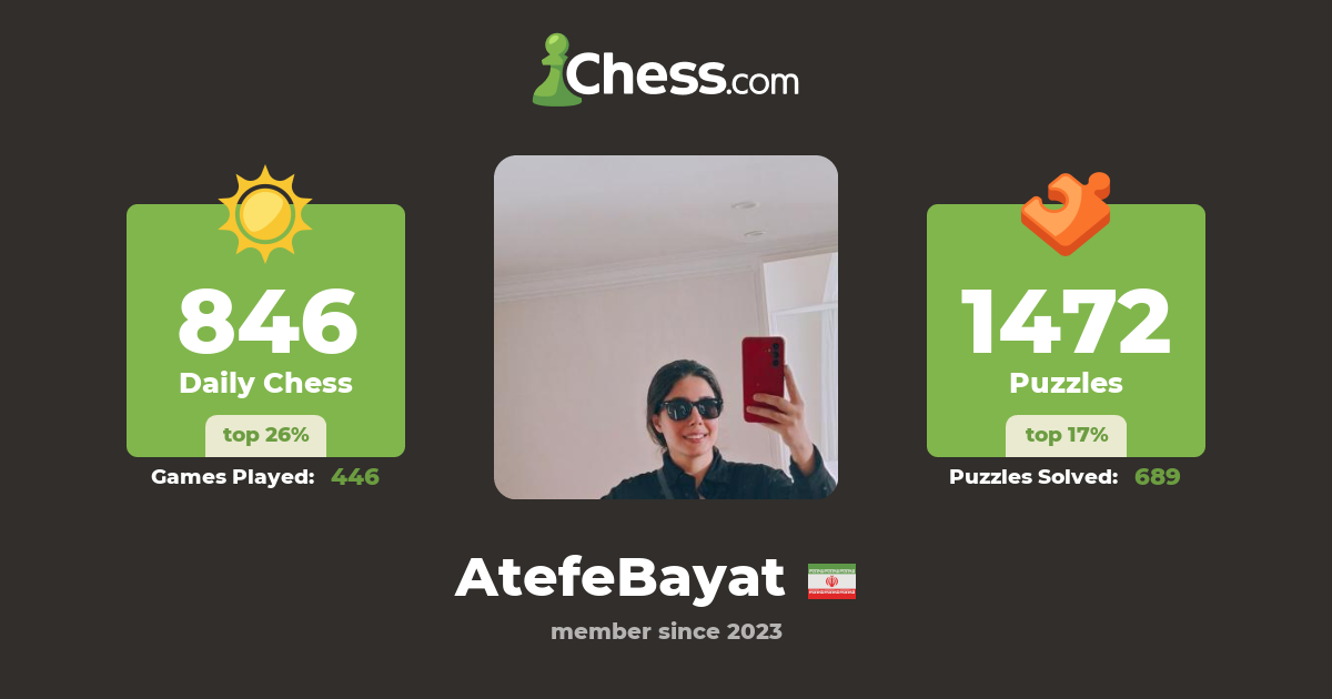 Atefe Bayat (AtefeBayat) - Chess Profile - Chess.com