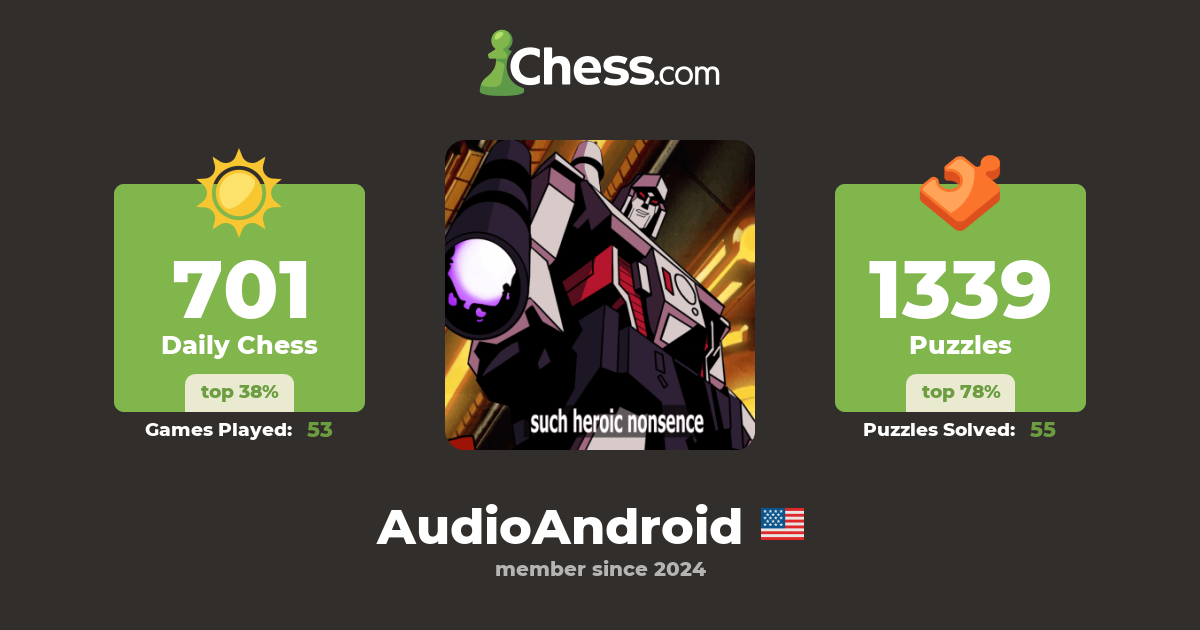 Chris S (AudioAndroid) - Chess Profile - Chess.com