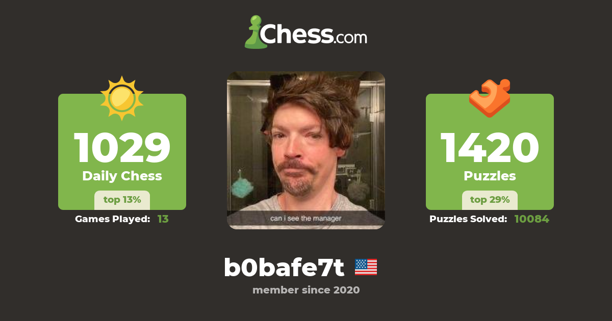 Sean Geiger (b0bafe7t) - Chess Profile - Chess.com
