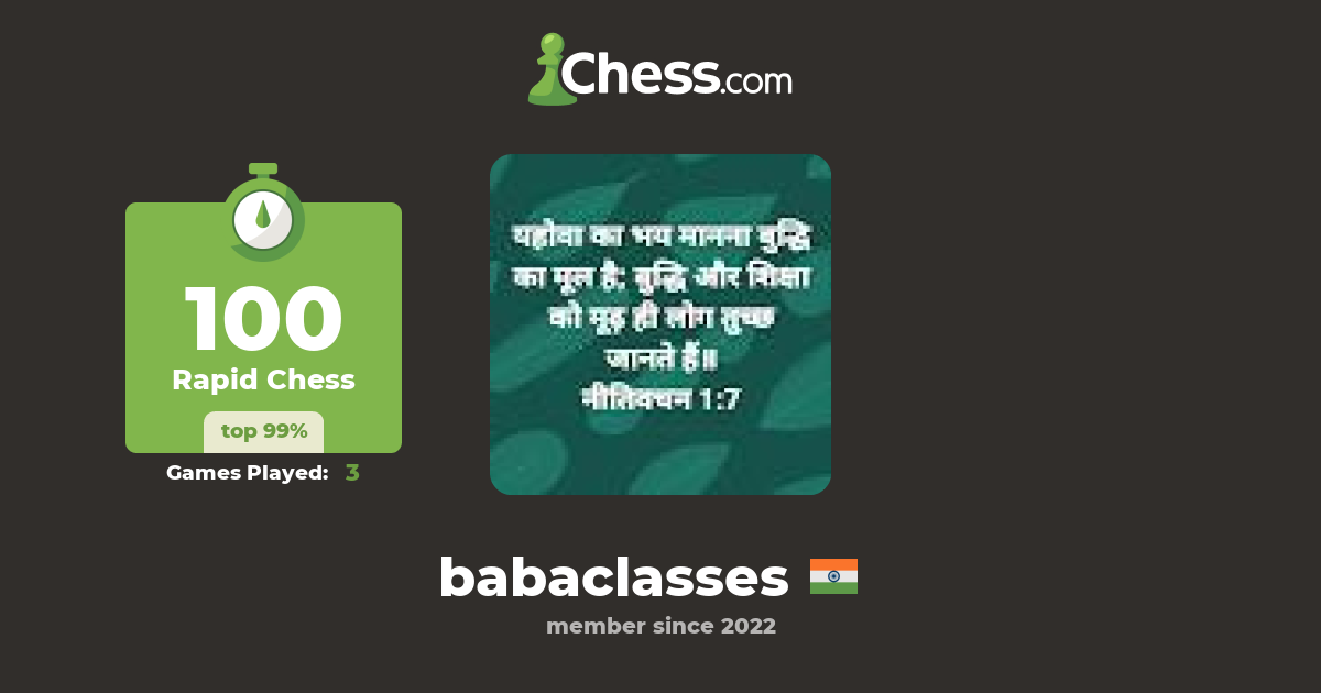 baba classes (babaclasses) - Chess Profile - Chess.com