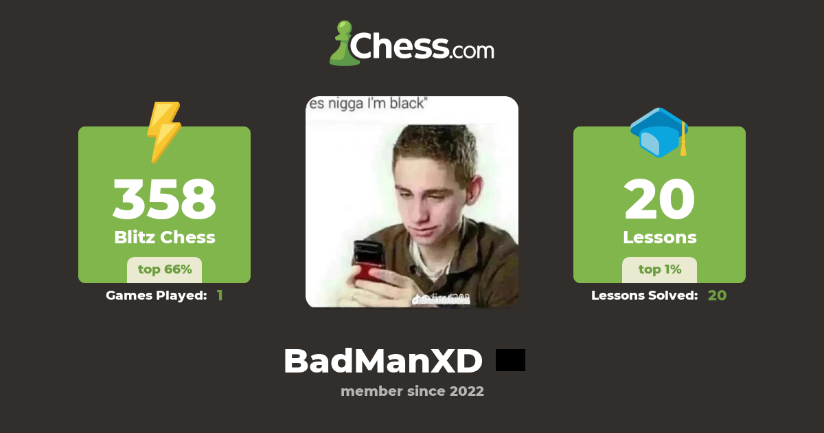 Chad Smith (BadManXD) - Chess Profile - Chess.com