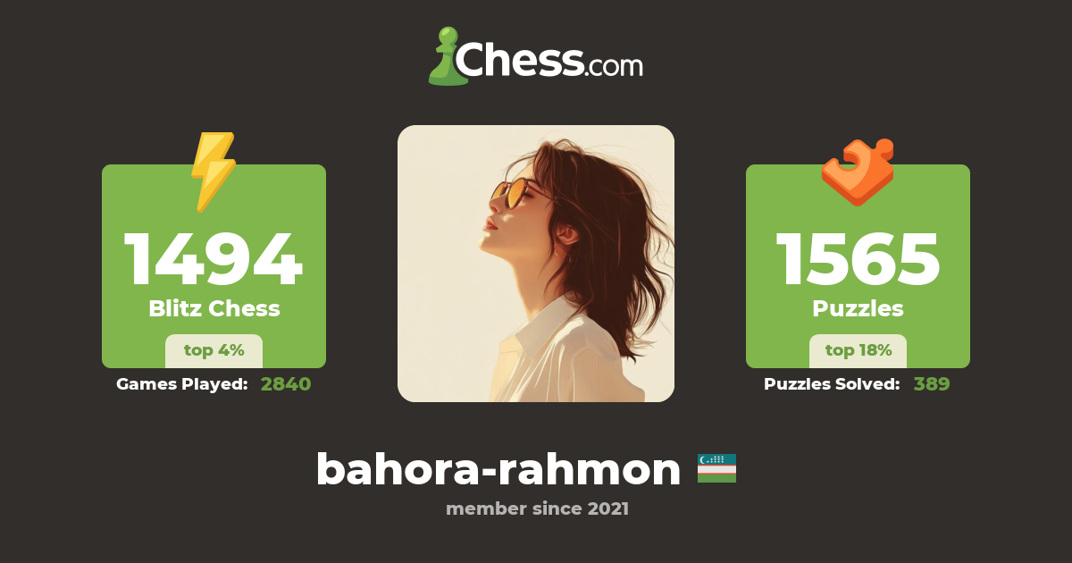 Bakhora Rakhmonova (bahora-rahmon) - Chess Profile - Chess.com