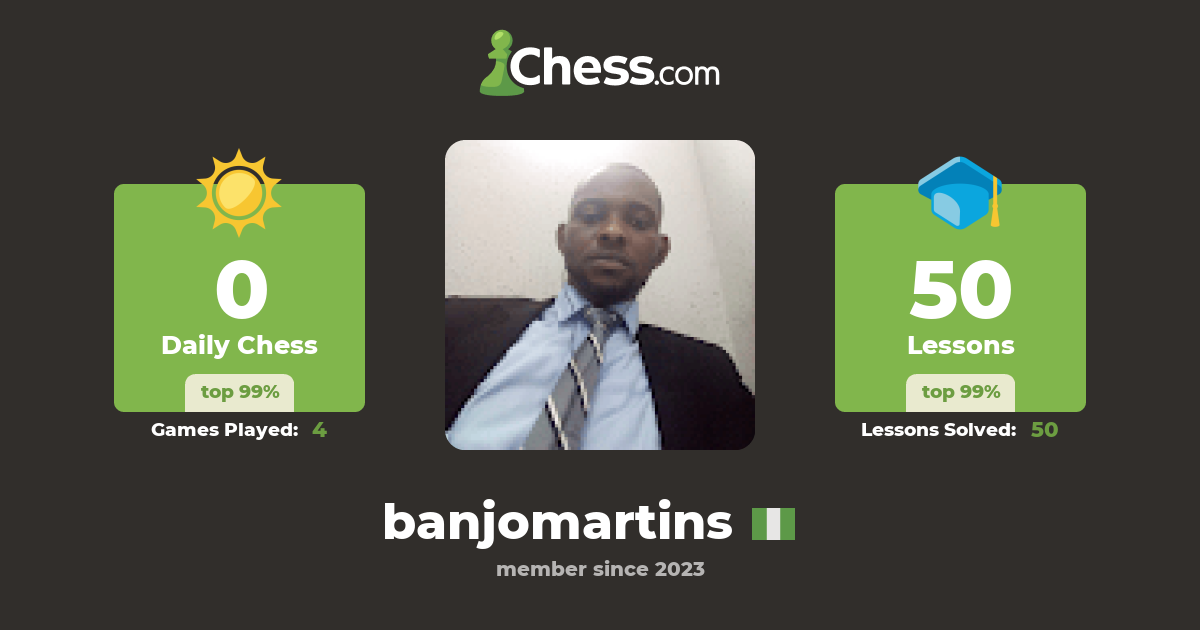 banjo martins (banjomartins) - Chess Profile - Chess.com