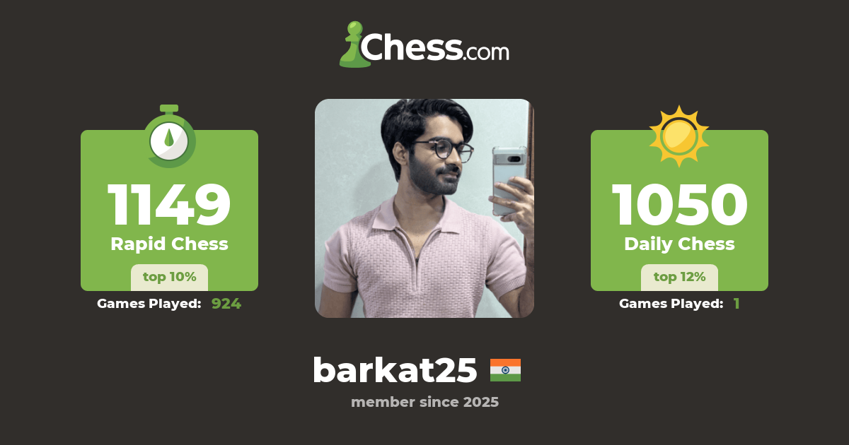 Barkat (barkat25) - Chess Profile - Chess.com