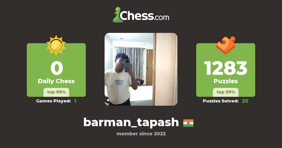 Tapash Barman (barman_tapash) - Chess Profile - Chess.com