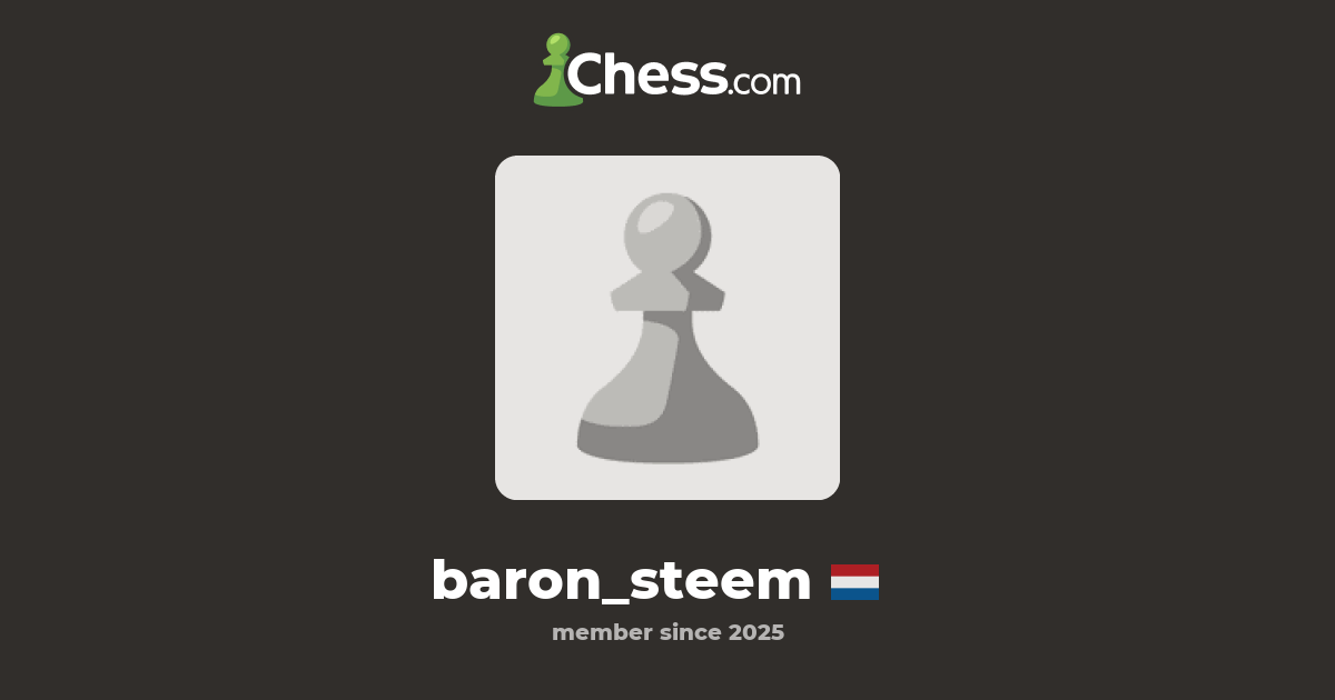 Robert ter Steem (Baron_Steem) - Chess Profile - Chess.com
