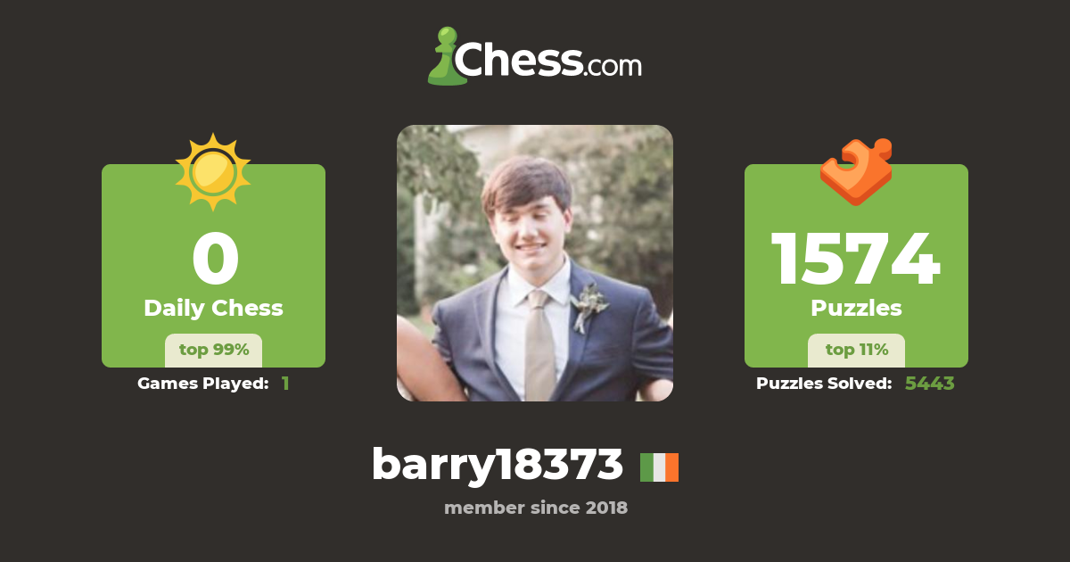 barry maher (barry18373) - Chess Profile - Chess.com