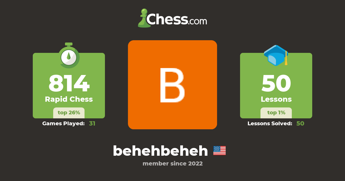 Beheh Beheh (behehbeheh) - Chess Profile - Chess.com