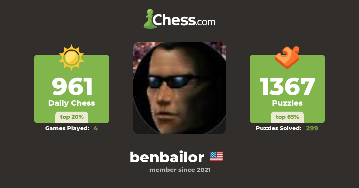 Ben Bailor (benbailor) - Chess Profile - Chess.com