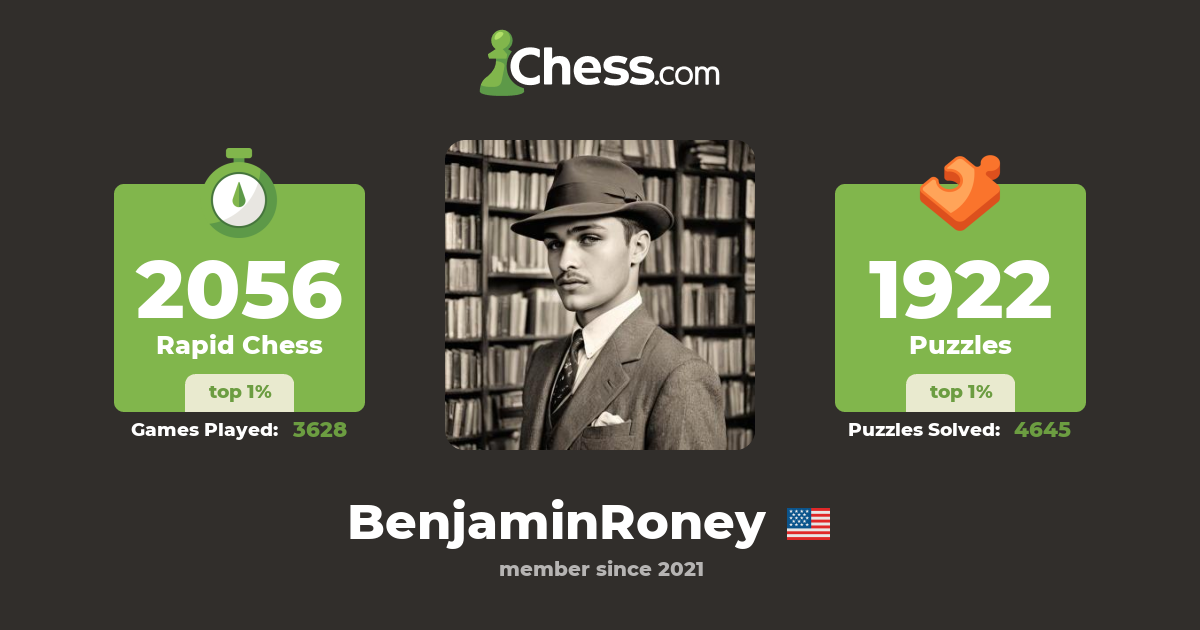 Benjamin Roney (BenjaminRoney) - Chess Profile - Chess.com