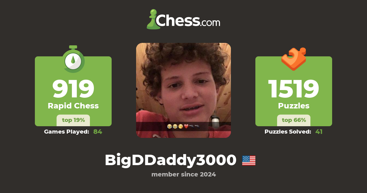 BigDDaddy3000 - Chess Profile - Chess.com
