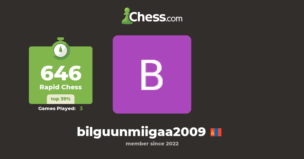 Bilguun bilguun (bilguunmiigaa2009) - Chess Profile - Chess.com