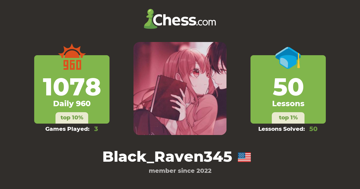 Raven/Rose (Black_Raven345) - Chess Profile - Chess.com
