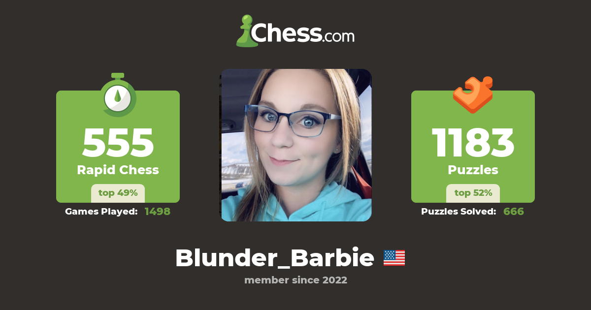 Samantha Cox (Blunder_Barbie) - Chess Profile - Chess.com