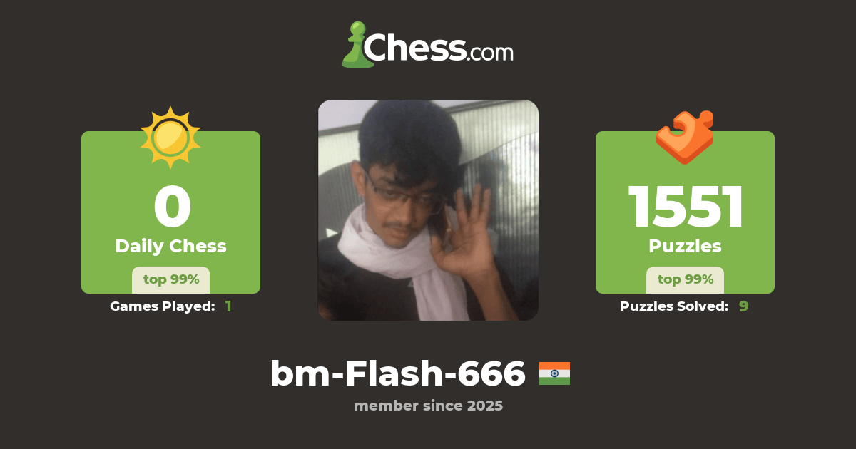Dhiraj Gholap (bm-Flash-666) - Chess Profile - Chess.com