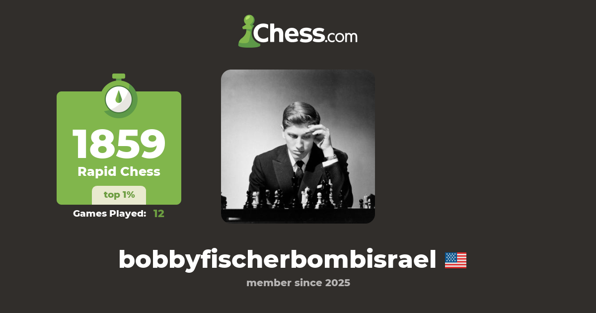 bobbyfischerbombisrael - Chess Profile - Chess.com
