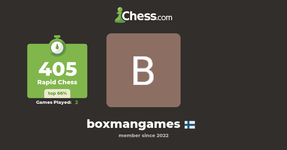Boxman Games (boxmangames) - Chess Profile - Chess.com