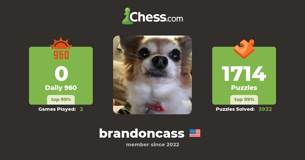 Brandon Cassidy (brandoncass) - Chess Profile - Chess.com