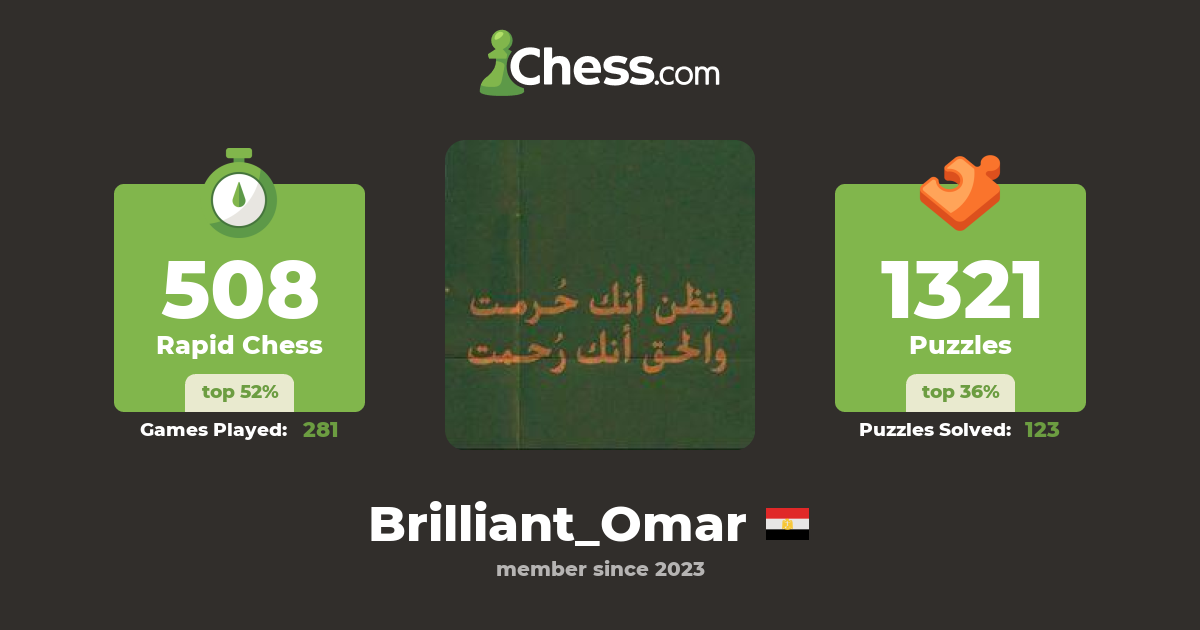 Omar Mohamed (Brilliant_Omar) - Chess Profile - Chess.com