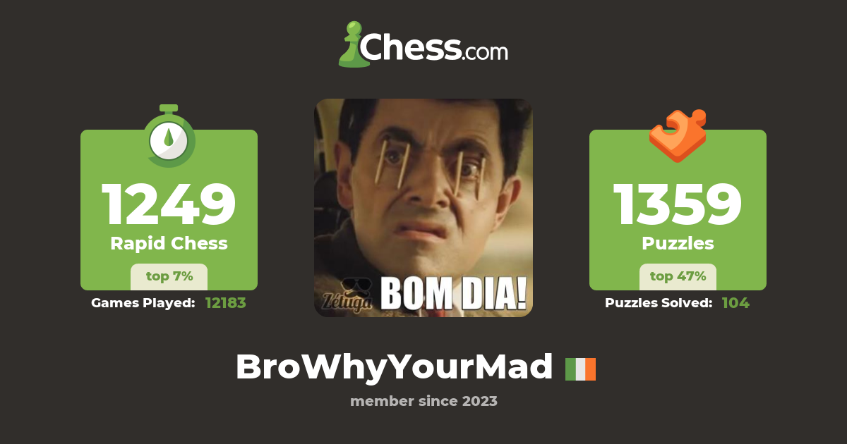 BroWhyYourMad - Chess Profile - Chess.com