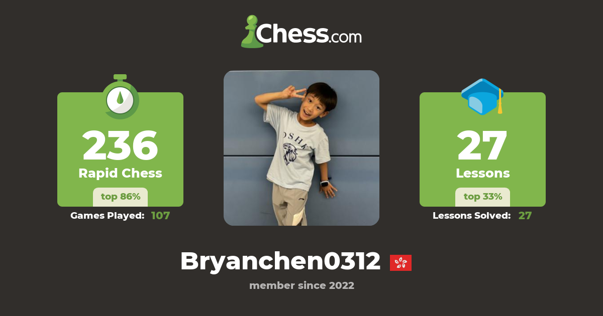 Bryanchen0312 - Chess Profile - Chess.com
