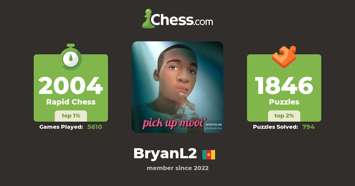 BryanL2 - Chess Profile - Chess.com
