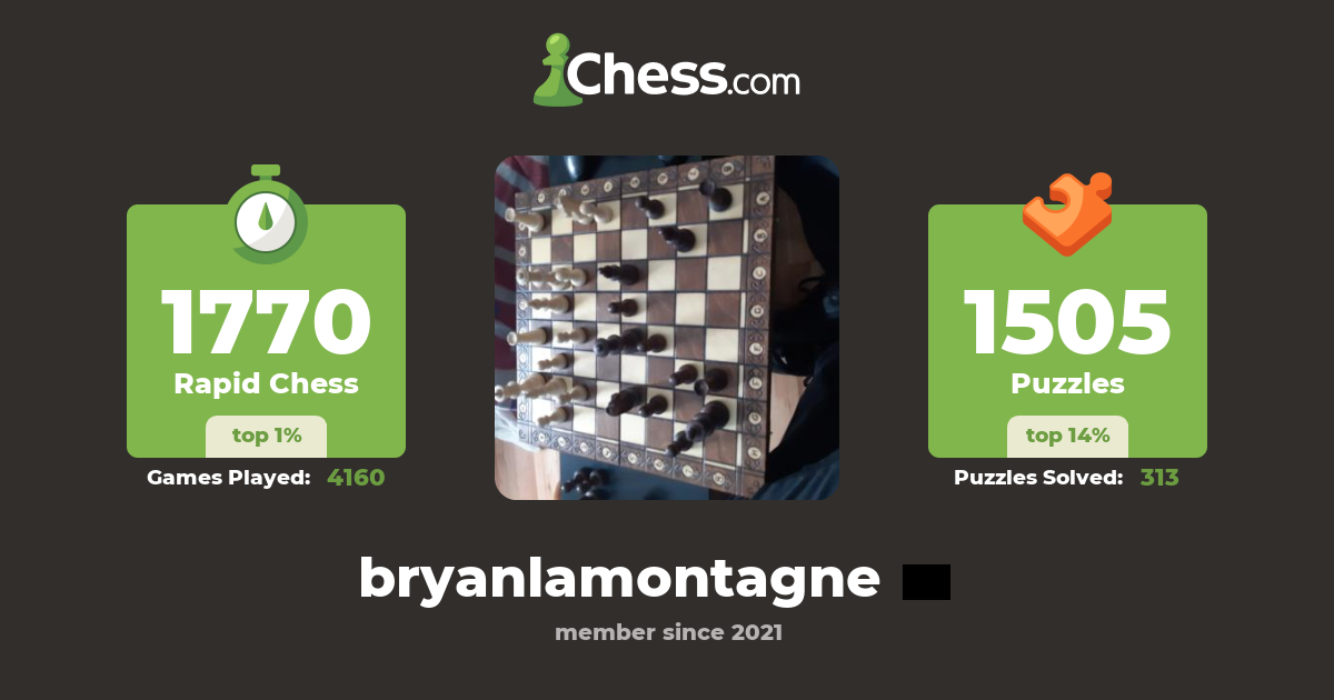Bryan Lamontagne (bryanlamontagne) - Chess Profile - Chess.com