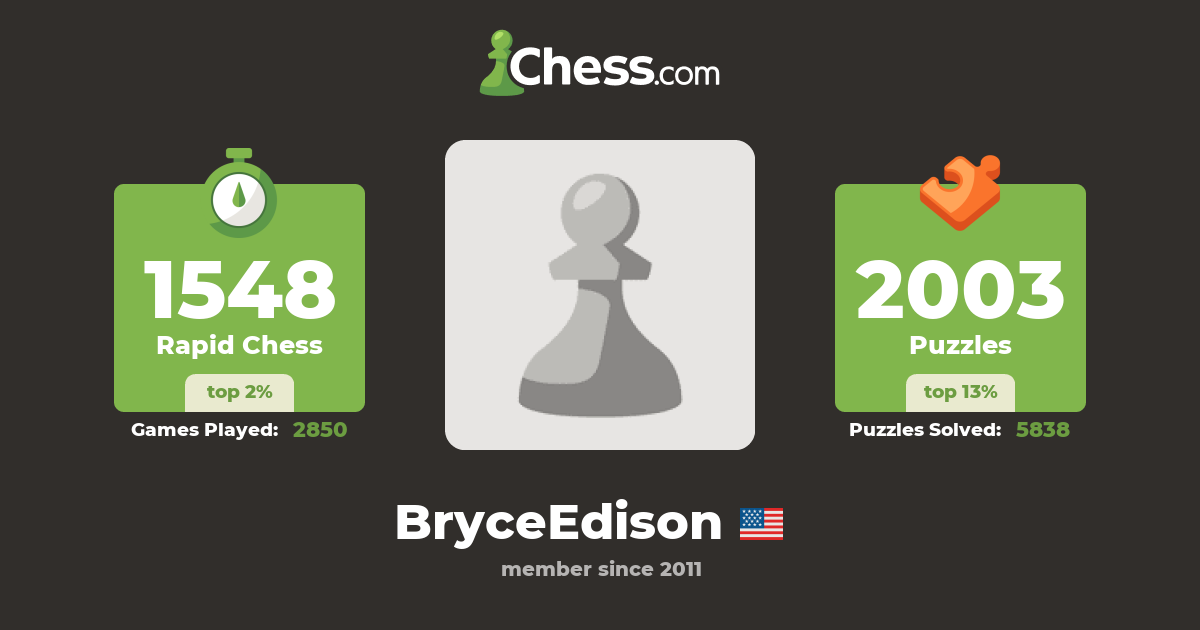 Bryce Edison (BryceEdison) - Chess Profile - Chess.com