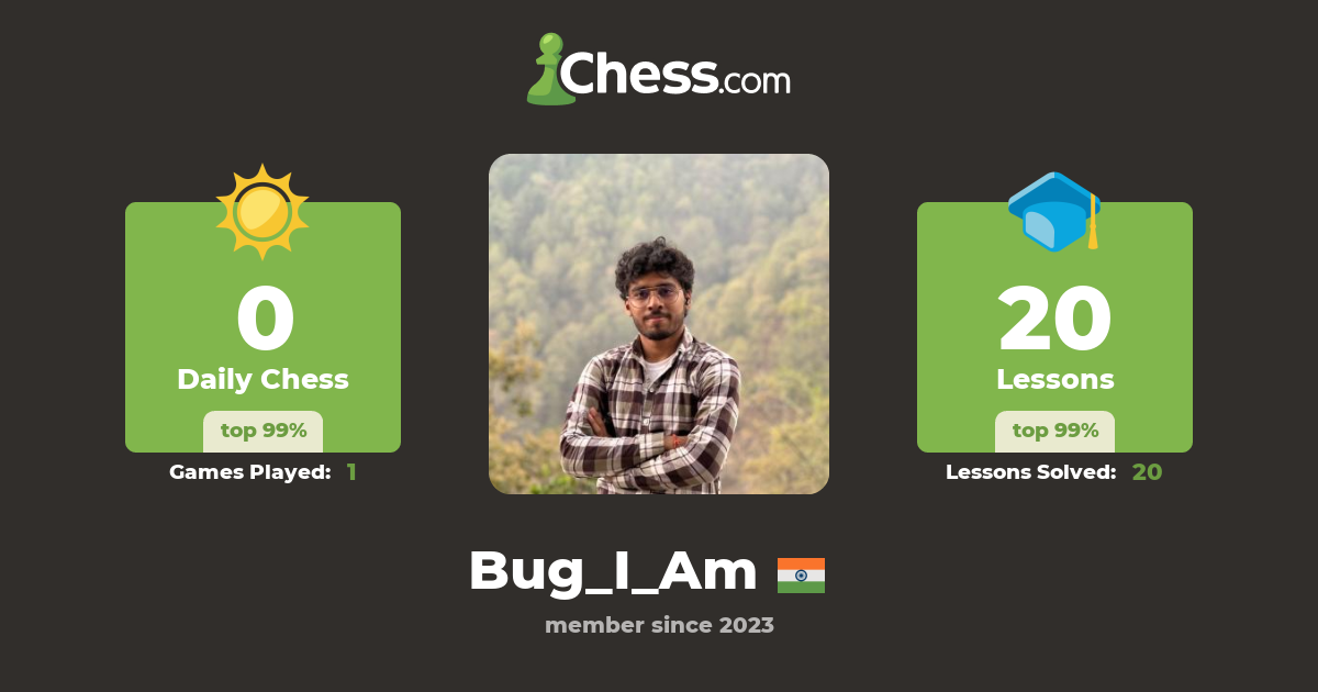 shubham hdshf (Bug_I_Am) - Chess Profile - Chess.com