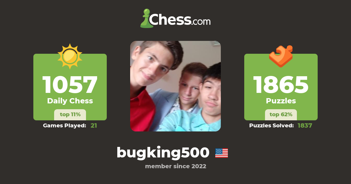 Roman Shubin (bugking500) - Chess Profile - Chess.com