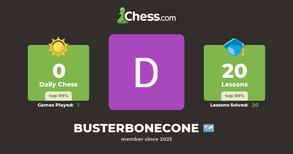 Darian Kreiser (BUSTERBONECONE) - Chess Profile - Chess.com