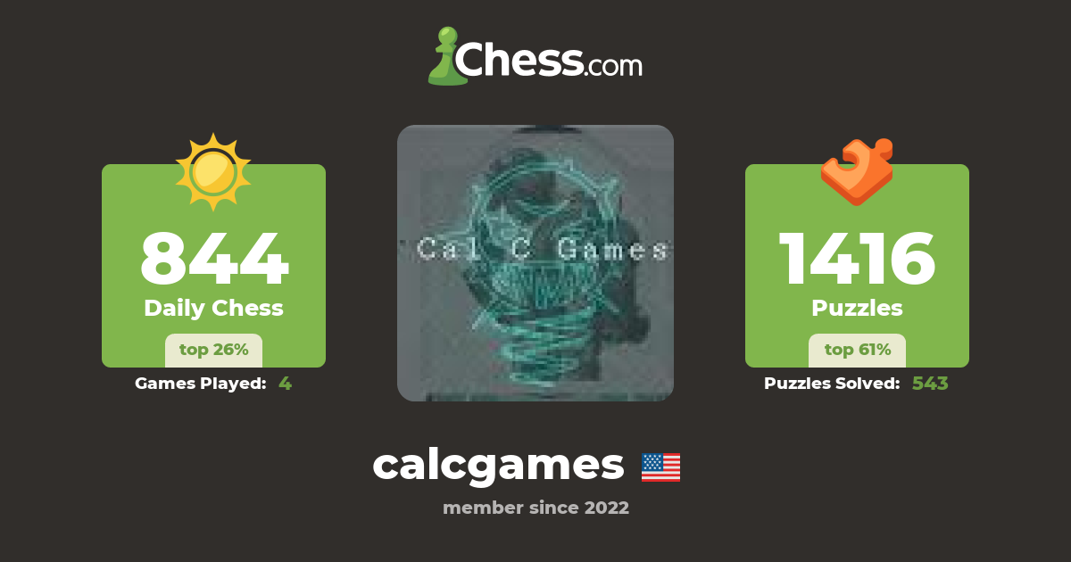 Cal C games (calcgames) - Chess Profile - Chess.com