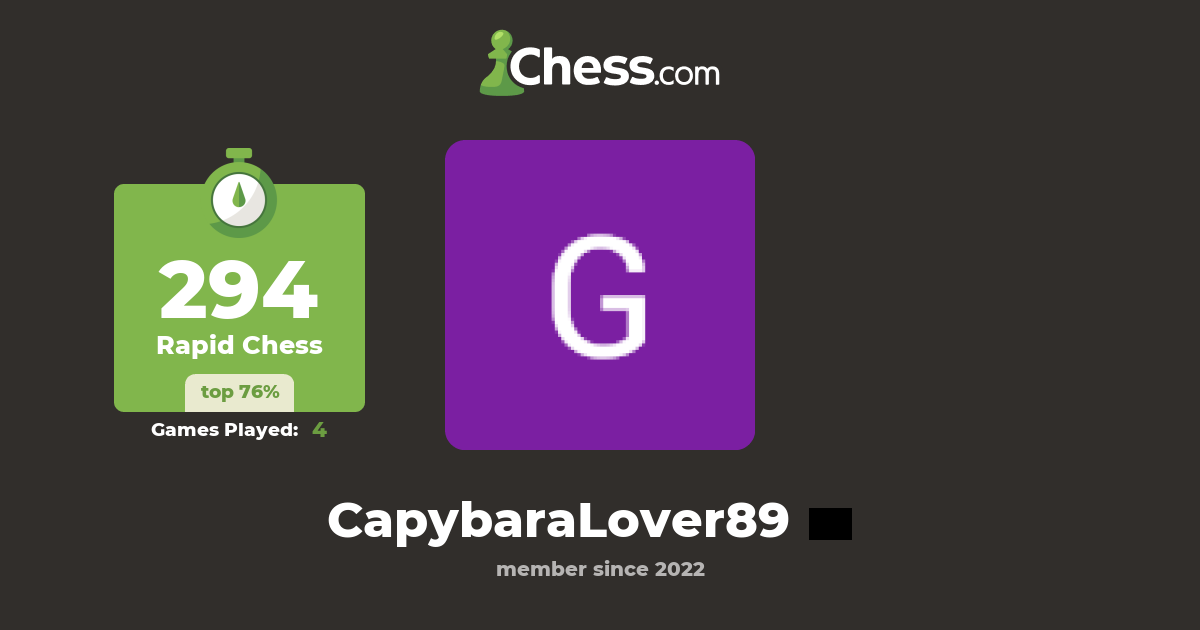 Giraffe Russell (CapybaraLover89) - Chess Profile - Chess.com