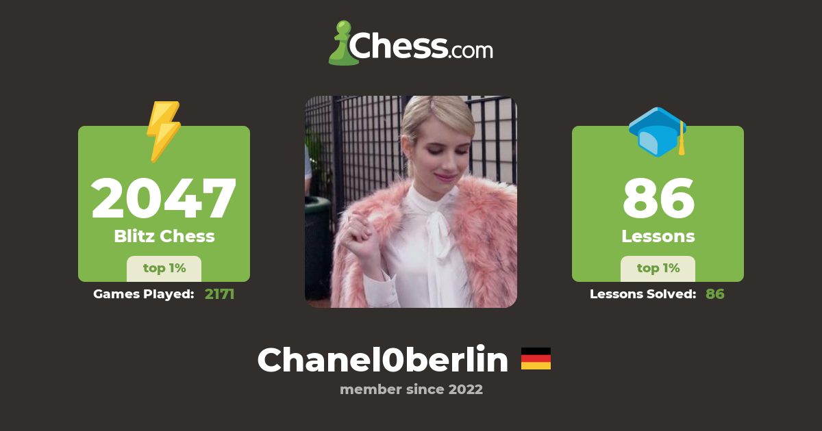 Chanel0berlin - Chess Profile - Chess.com