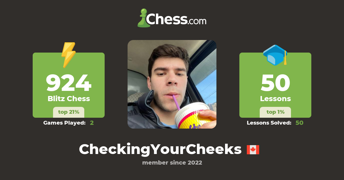 Alexandre (CheckingYourCheeks) - Chess Profile - Chess.com