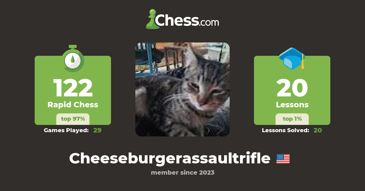 Cheese Burger! (Cheeseburgerassaultrifle) - Chess Profile - Chess.com