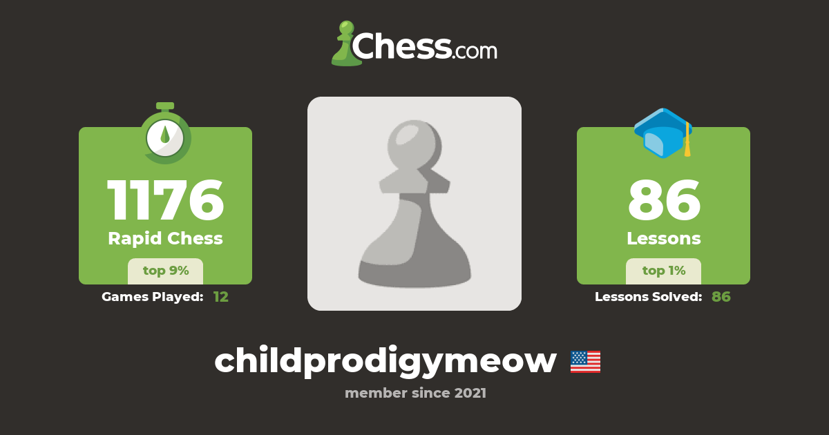 childprodigymeow (childprodigymeow) - Chess Profile - Chess.com