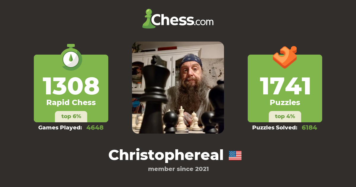 Christopher Alan (Christophereal) - Chess Profile - Chess.com