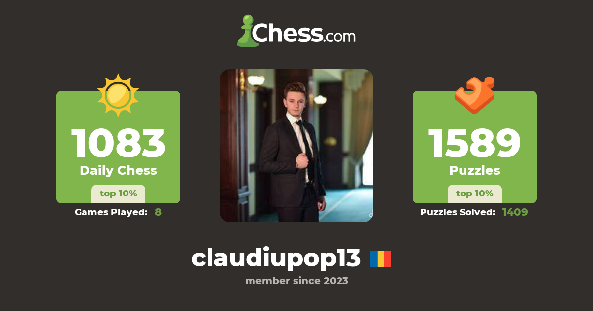 Claudiu Pop (claudiupop13) - Chess Profile - Chess.com