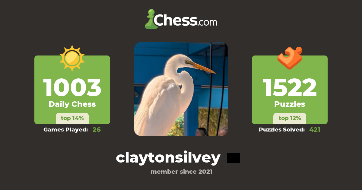 Clayton Silvey (claytonsilvey) - Chess Profile - Chess.com