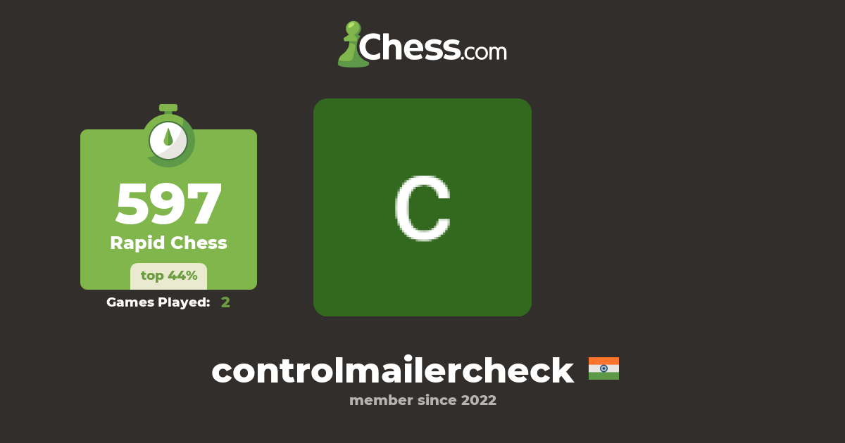 control mailer (controlmailercheck) - Chess Profile - Chess.com
