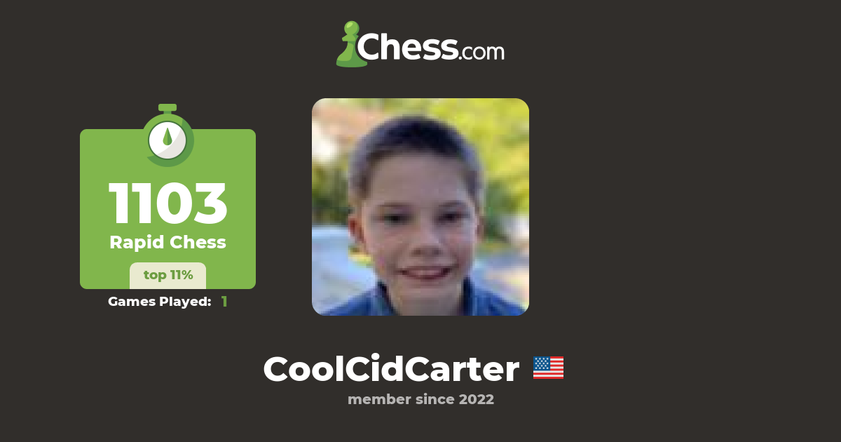 Carter Sturgis (CoolCidCarter) - Chess Profile - Chess.com