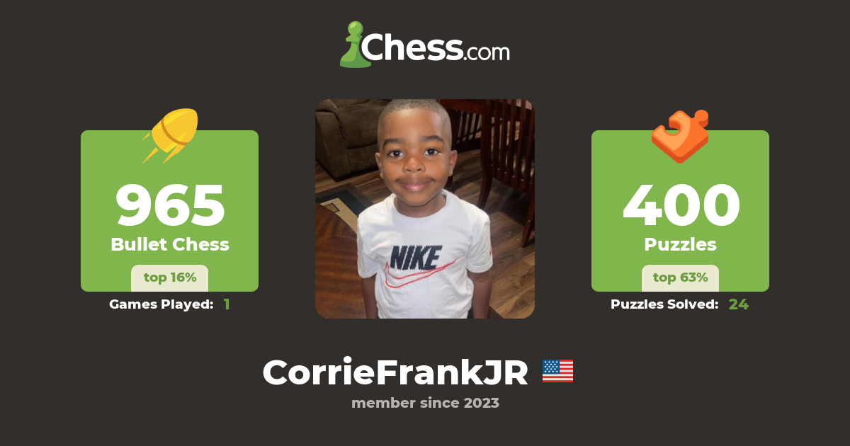 CorrieFrankJR - Chess Profile - Chess.com