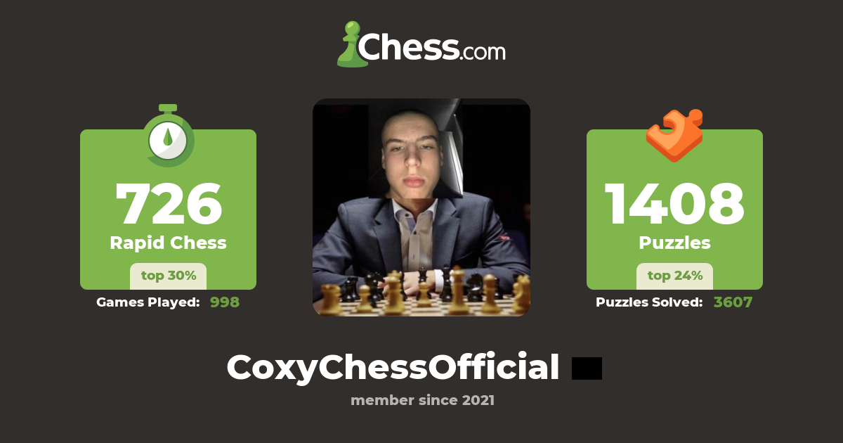 Joe Cox (CoxyChessOfficial) - Chess Profile - Chess.com