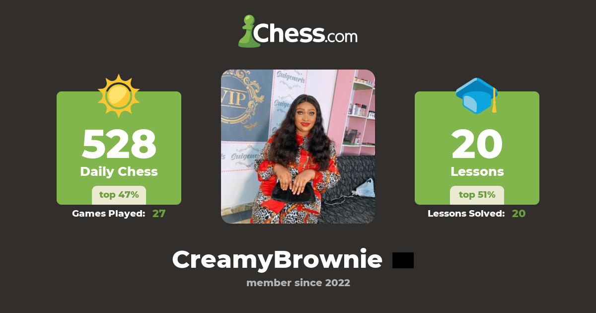 CreamyBrownie - Chess Profile - Chess.com