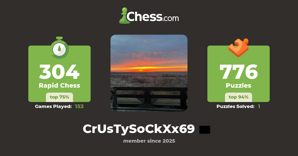 CrUsTySoCkXx69 - Chess Profile - Chess.com