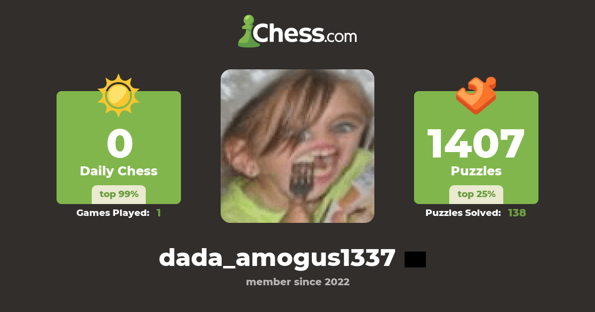 DA DA (dada_amogus1337) - Chess Profile - Chess.com