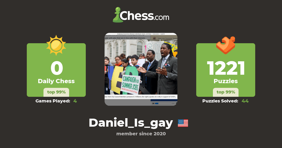 Jamal I RA... Rap i mean right? (Daniel_Is_gay) - Chess Profile - Chess.com