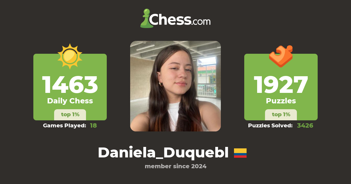 Daniela Duque (Daniela_Duquebl) - Chess Profile - Chess.com
